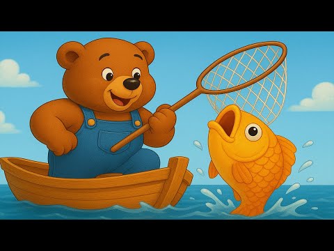 🐻 Fat Bear Farmer Scratches and Drives His Yellow Jeep to the Lake to Catch Fish! 🚜✨- Fat Bear