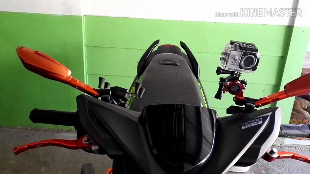Mobile Phone Bracket with USB charger for my MiO Soul I 125 - YouTube