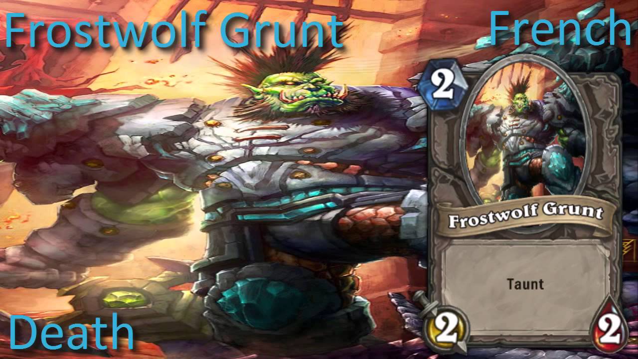 Frostwolf Grunt card sounds in 12 languages -Hearthstone - YouTube