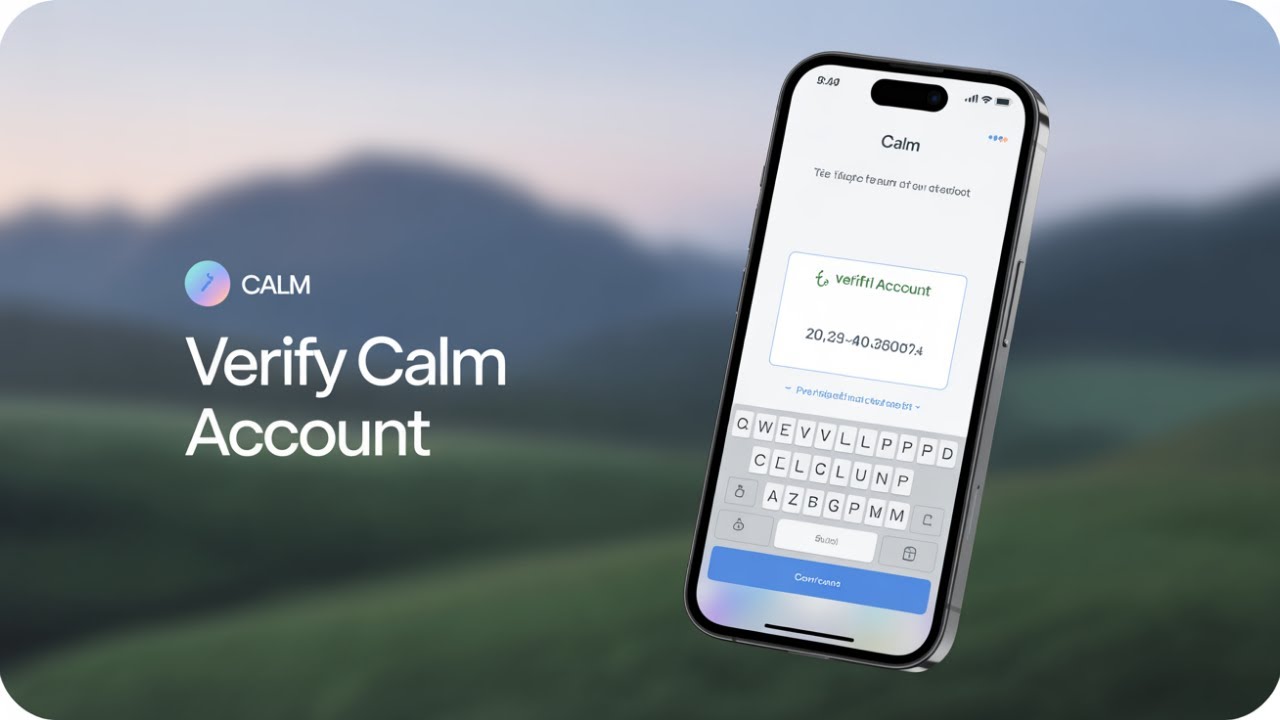 How to verify your Calm app account - step by step - YouTube