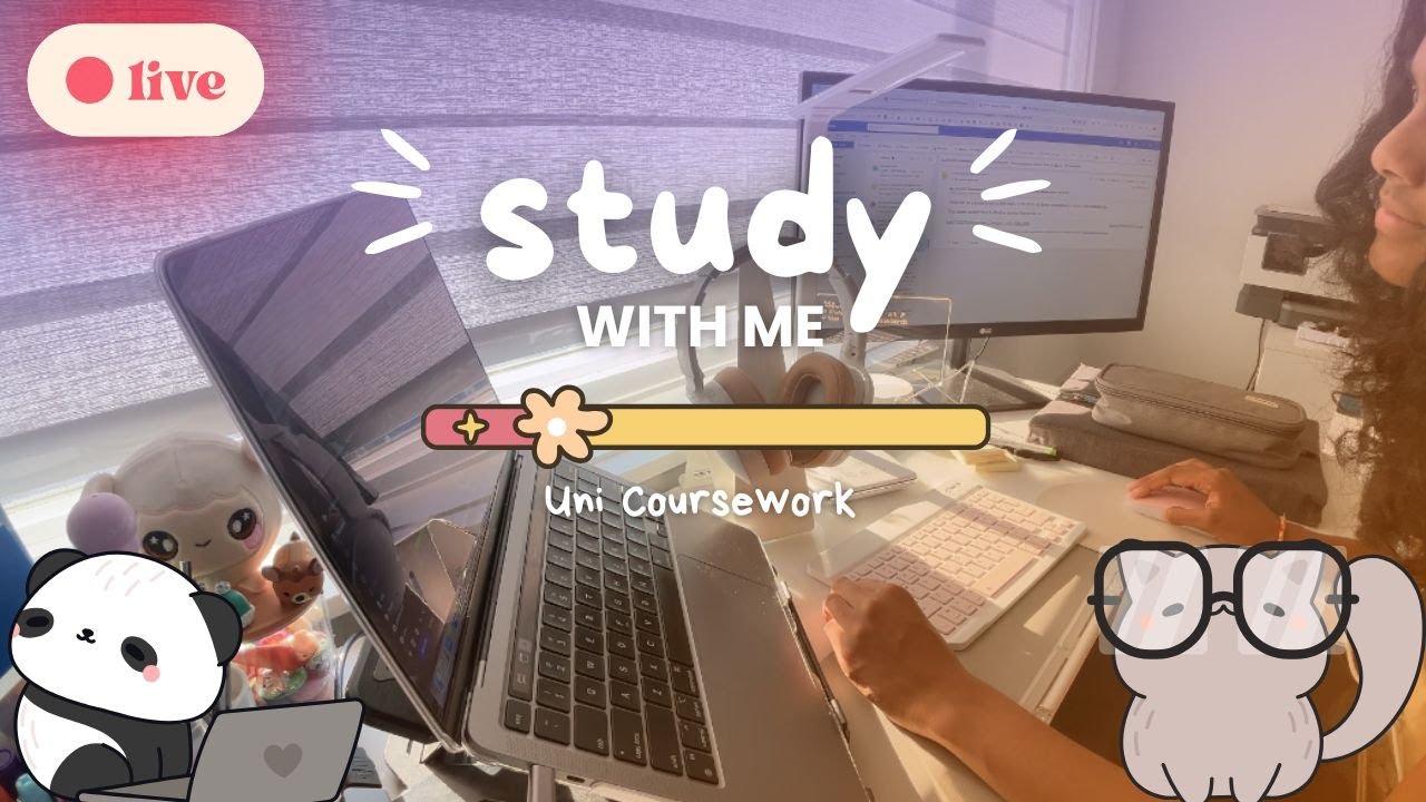 🔴 Study with Me 🇨🇦🇱🇰 | FIRST YEAR UNI! 📚 | Comp Sci Student | 50/10 Pomodoro | Lofi Beats | 29. ...