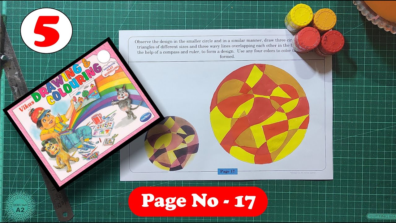 Vikas NavNeet Drawing & Colouring Book Grade 5th ll Page no 17 ll ...