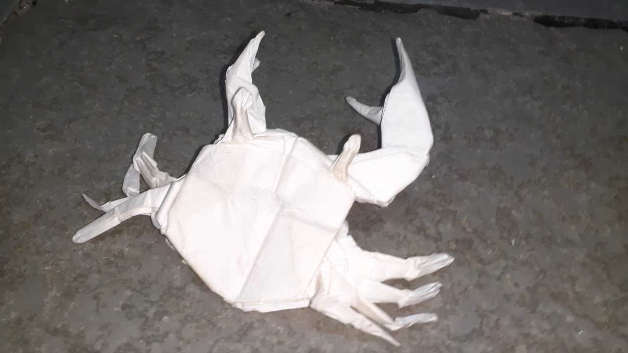 Origami fiddler crab - YouTube