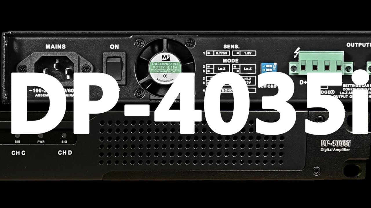 Wharfedale Pro DP-4035i: Installation Amplifier for Every Project - YouTube