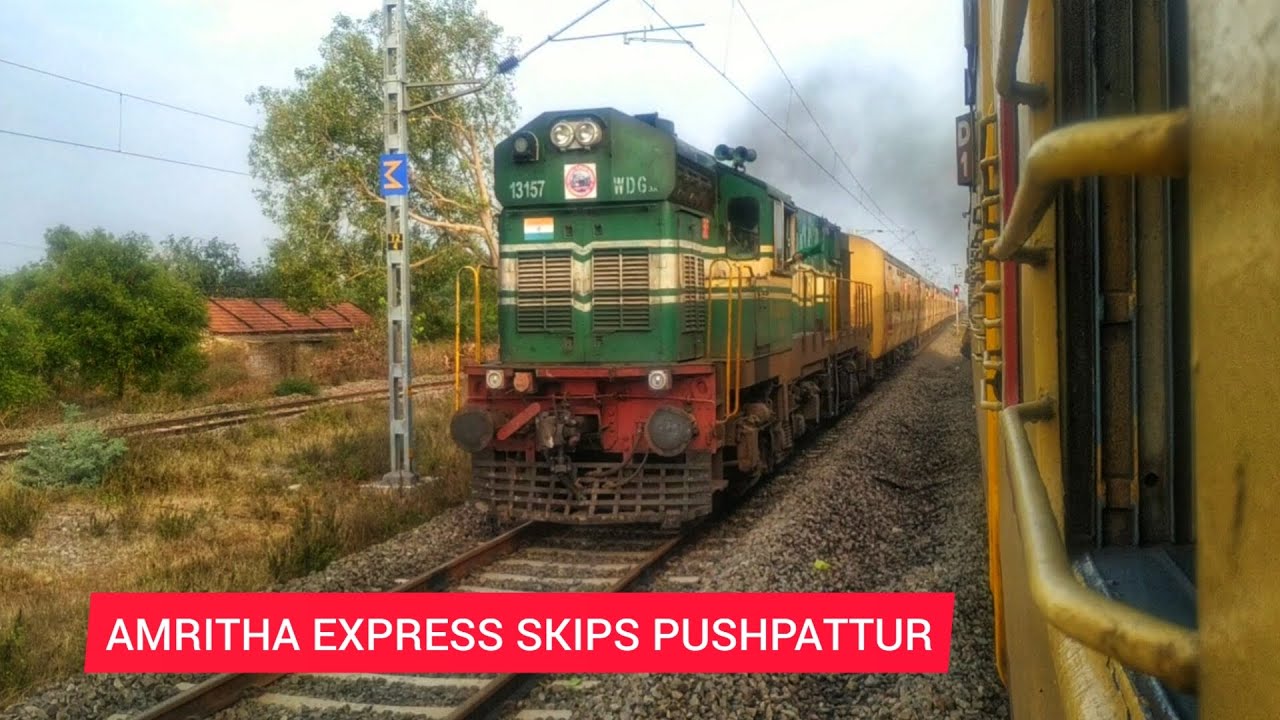 Single line DIESEL Crossing || GOC WDG3A with Madurai bound Amritha ...