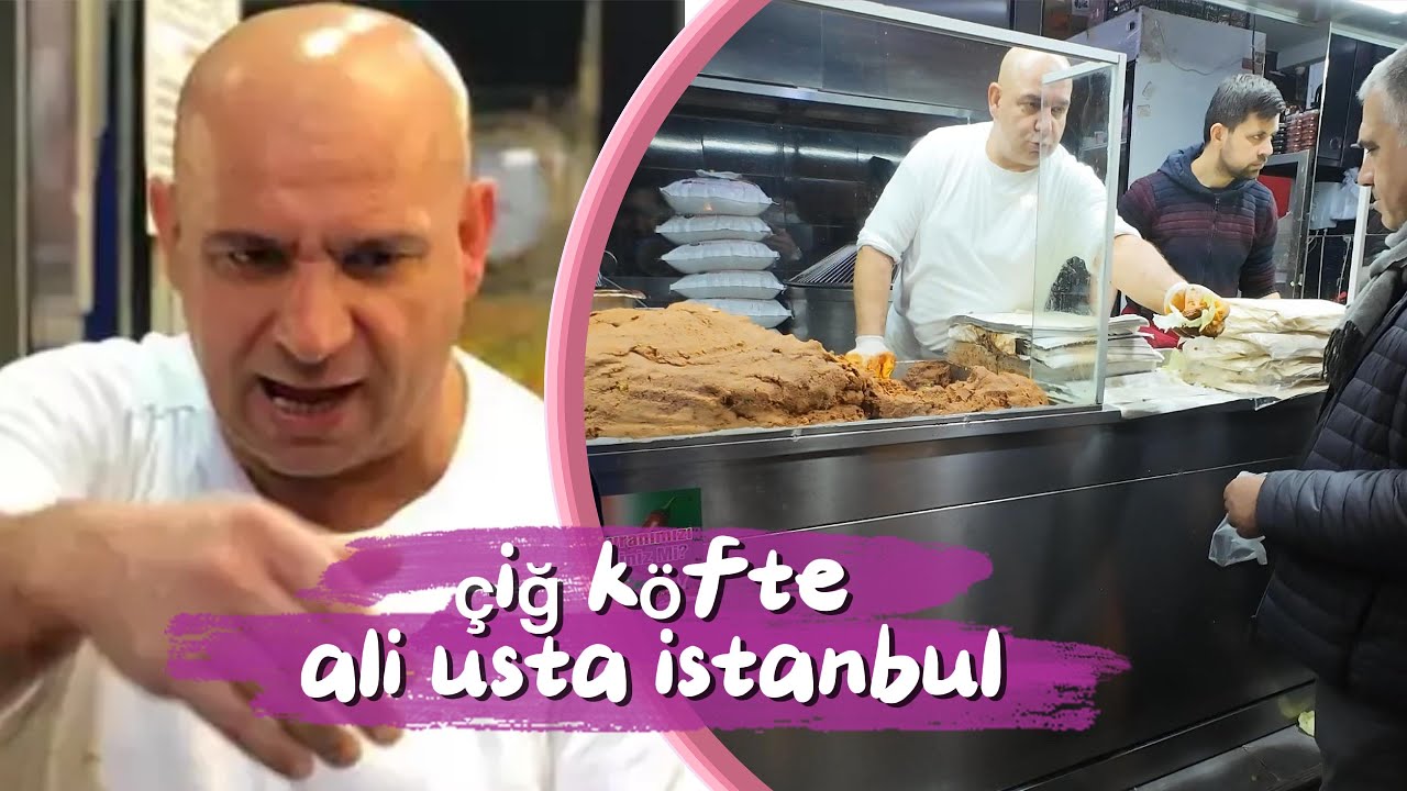 Authentic Turkish Cuisine: çiğ köfte Ali Usta in Istanbul - YouTube