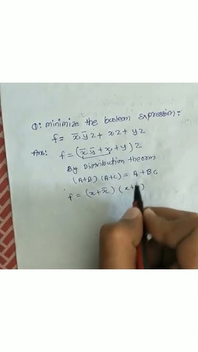 Boolean Algebra Minimization Practice-07 - YouTube