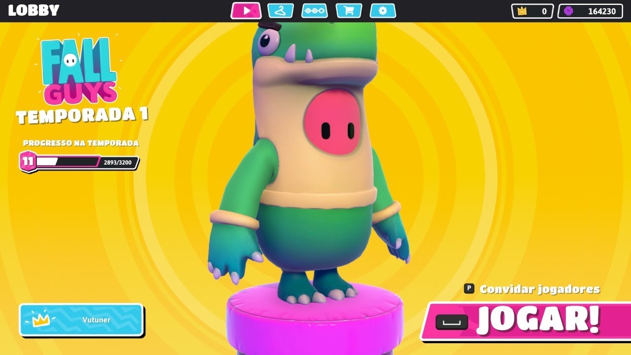 DINOSSAURO RAPTOR! (Fall Guys) - YouTube