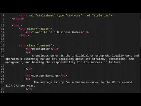 Career Site Semantic Tags (Web Development/Design - Unit 5 Lesson 6.7 - HTML Coding) - YouTube