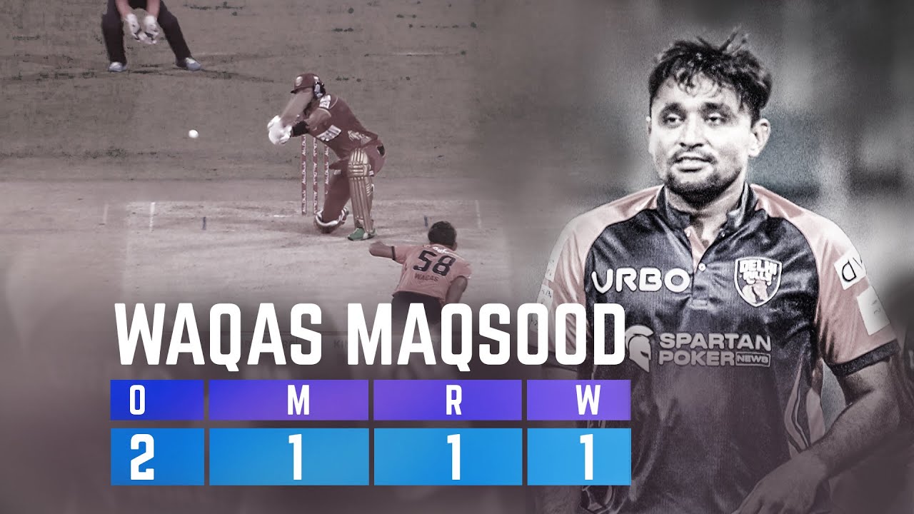 Waqas Maqsood's unbelievable T10 BOWLING FIGURES I 1/1 in 2 overs I ...