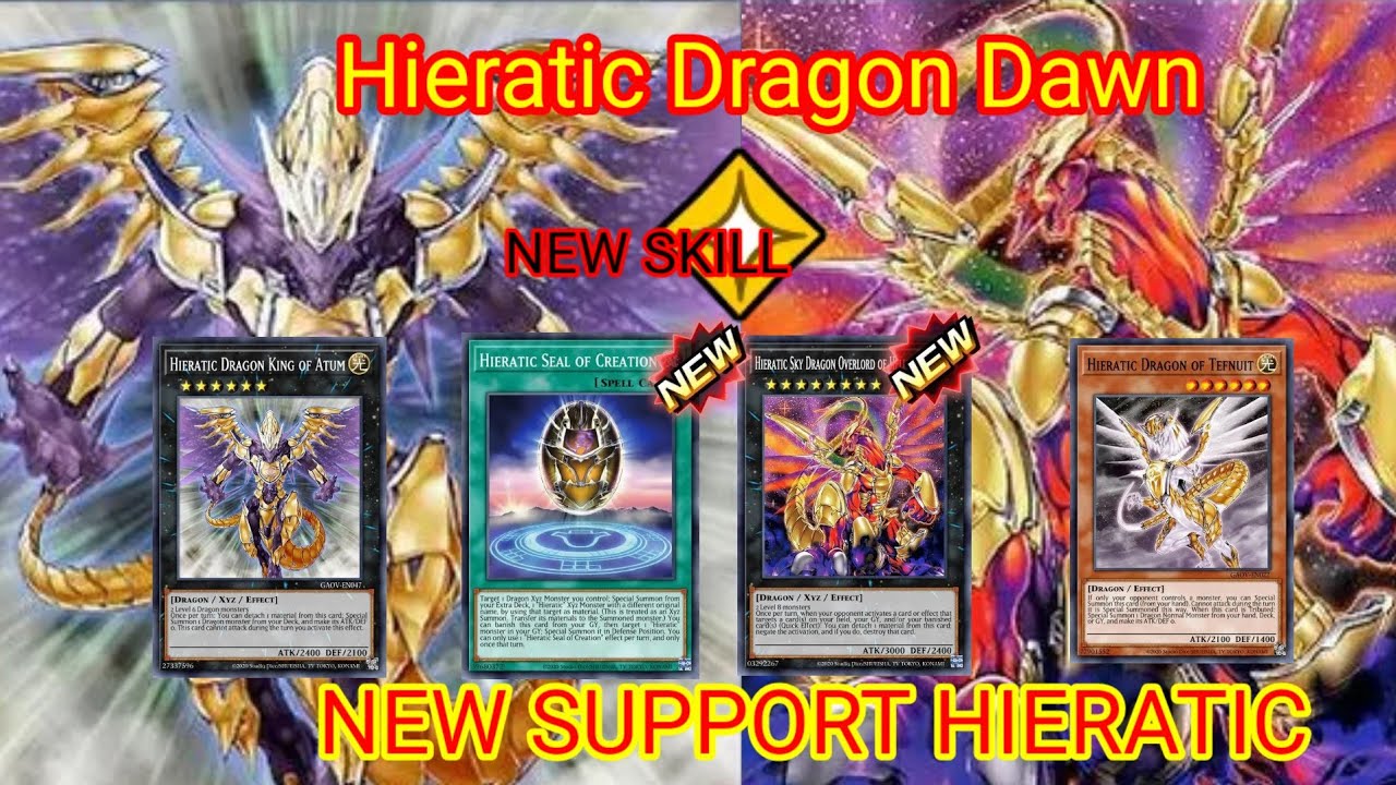 NEW SUPPORT HIERATIC Deck / NEW SKILL /Hieratic Dragon Dawn [YU-GI-OH ...