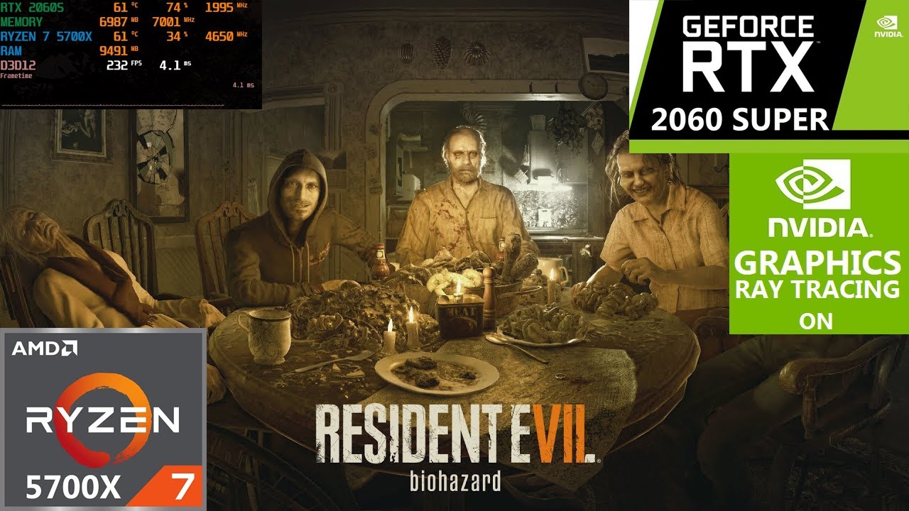 Resident Evil VII RTX 2060 Super Ryzen 7 5700X | Ray Tracing ...