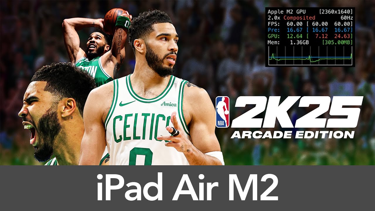 iPad Air (M2) NBA 2K25 Arcade Edition - Performance - YouTube