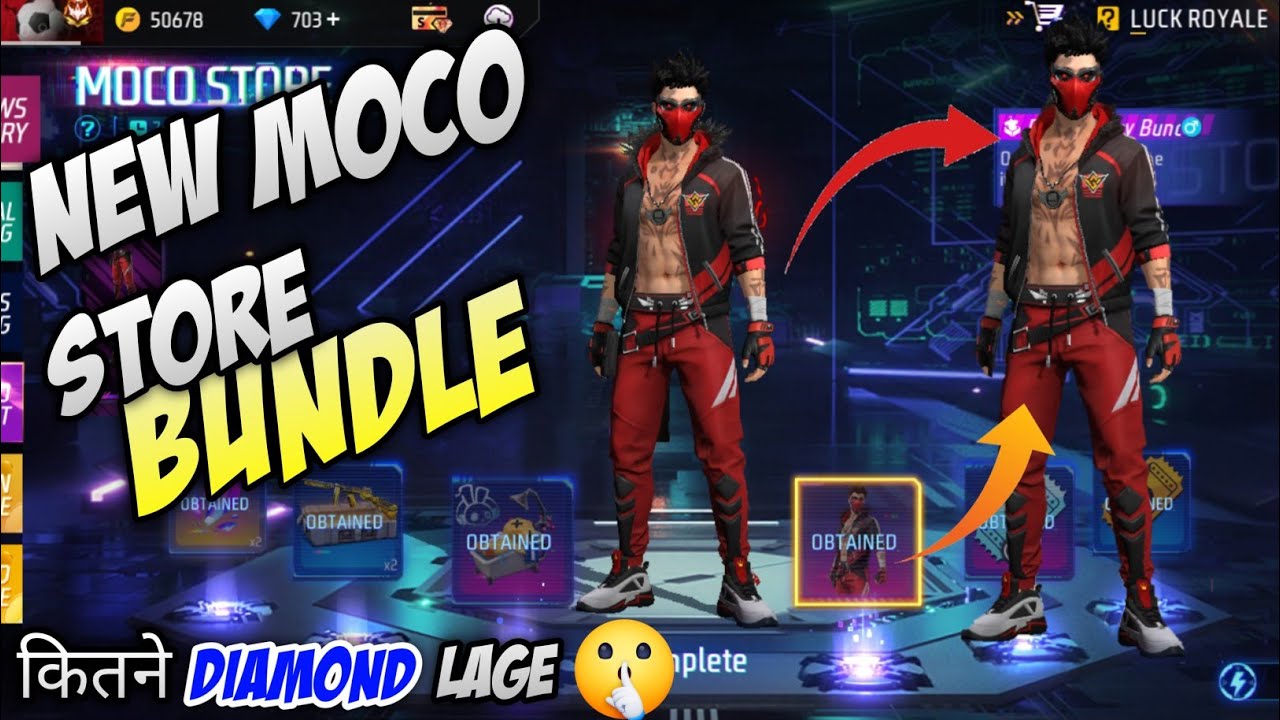 New Moco store Bundle + Monthly subscription, kintne diamond lage | @FreeFireIndiaOfficial - YouTube