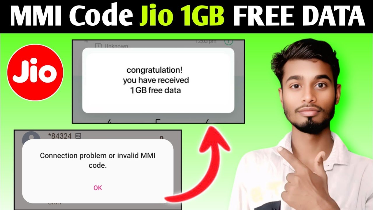 MMI Code Jio 1GB FREE DATA | Jio 1GB FREE DATA MMI Code | Connection ...