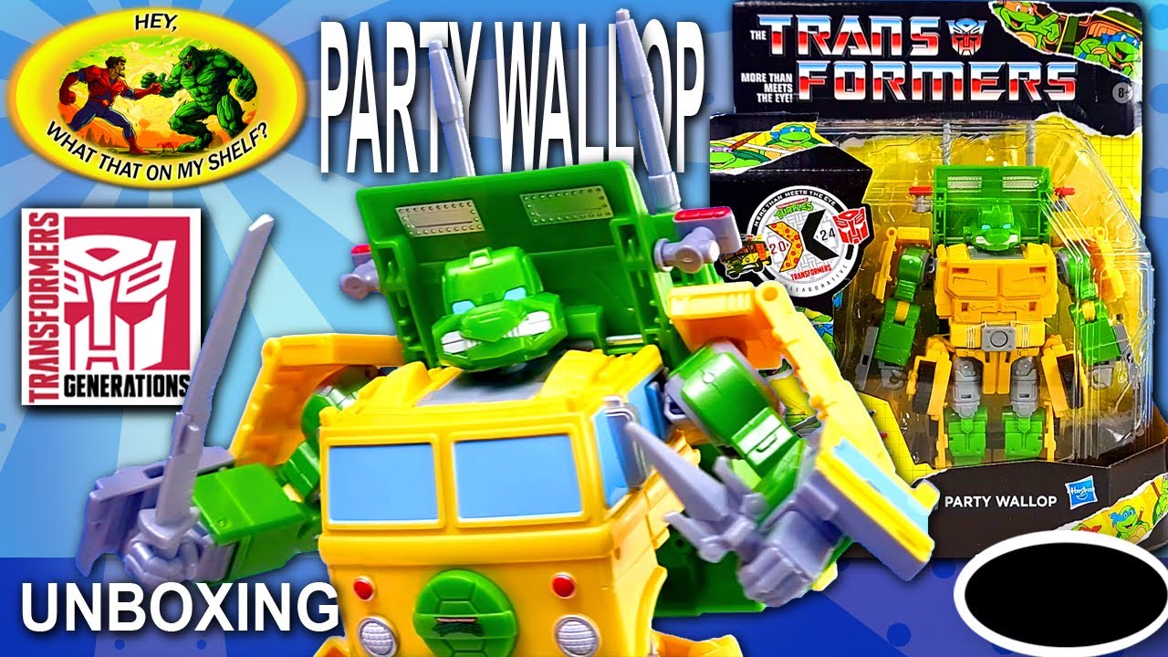 UNBOXING - Transformers X TMNT - PARTY WALLOP - Hasbro #transformers # ...