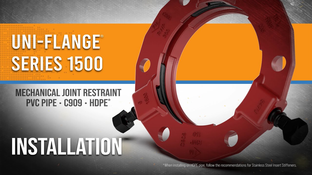 How To Install A Uni Flange Series 1500 Mechanical Joint Restraint