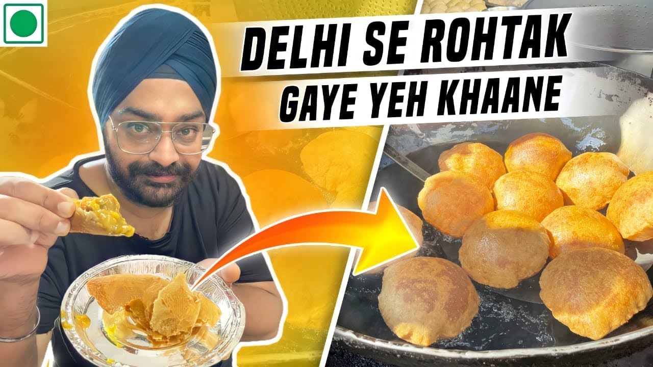 Rohtak HARYANA ka famous Breakfast | Rohtak Food | Bhooka Saand - YouTube