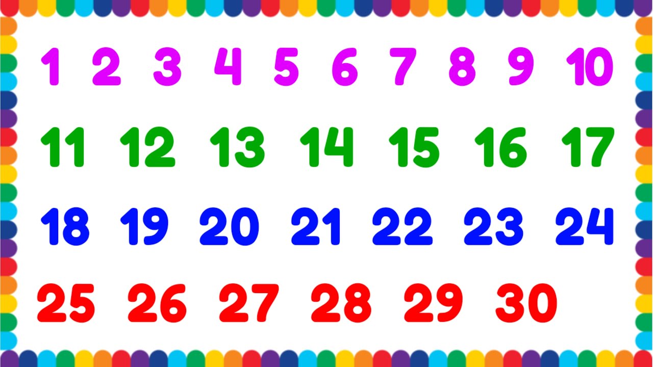 1 to 30 Counting | 1 से 30 तक गिनती | बच्चों की गिनती | counting ginti ...