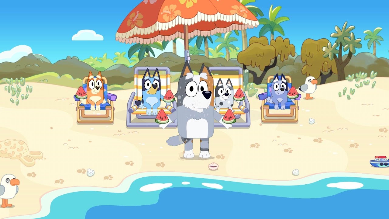Bluey: Watermelon 🍉 Party On Beach ⛱️ 19 - YouTube