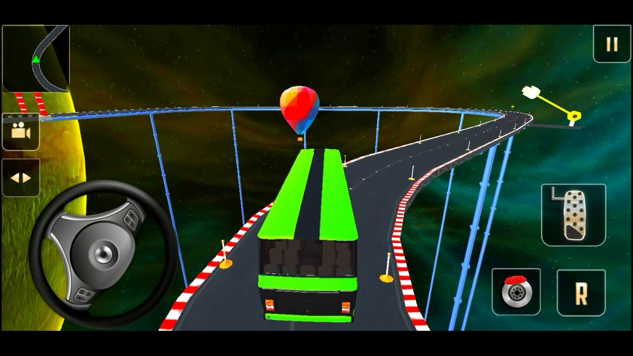 Impossible Bus Stunt Game || Bus Driving And Simulator || Danger Road ...
