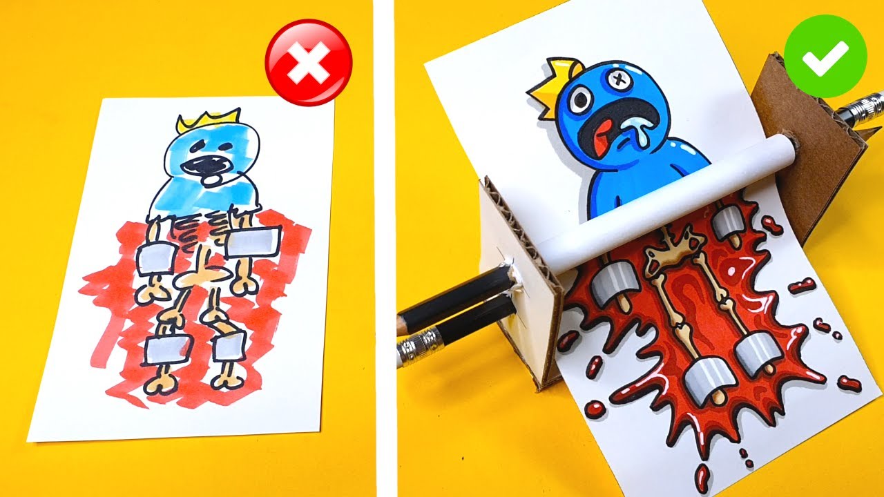 10 VIRAL & CRAZY RAINBOW FRIENDS ARTS & PAPER CRAFTS - YouTube