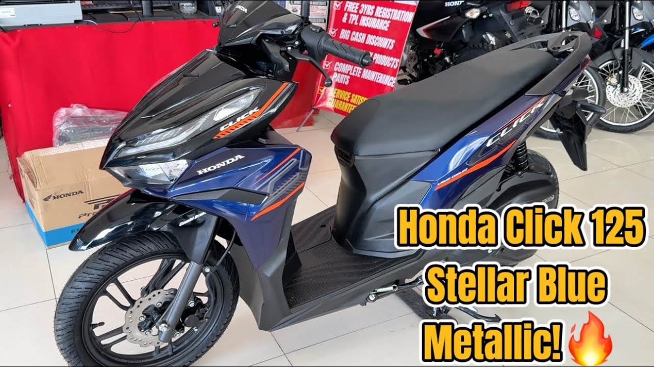 2025 All New Honda Click 125 Stellar Blue Metallic Standard Langga Gail Review! - YouTube
