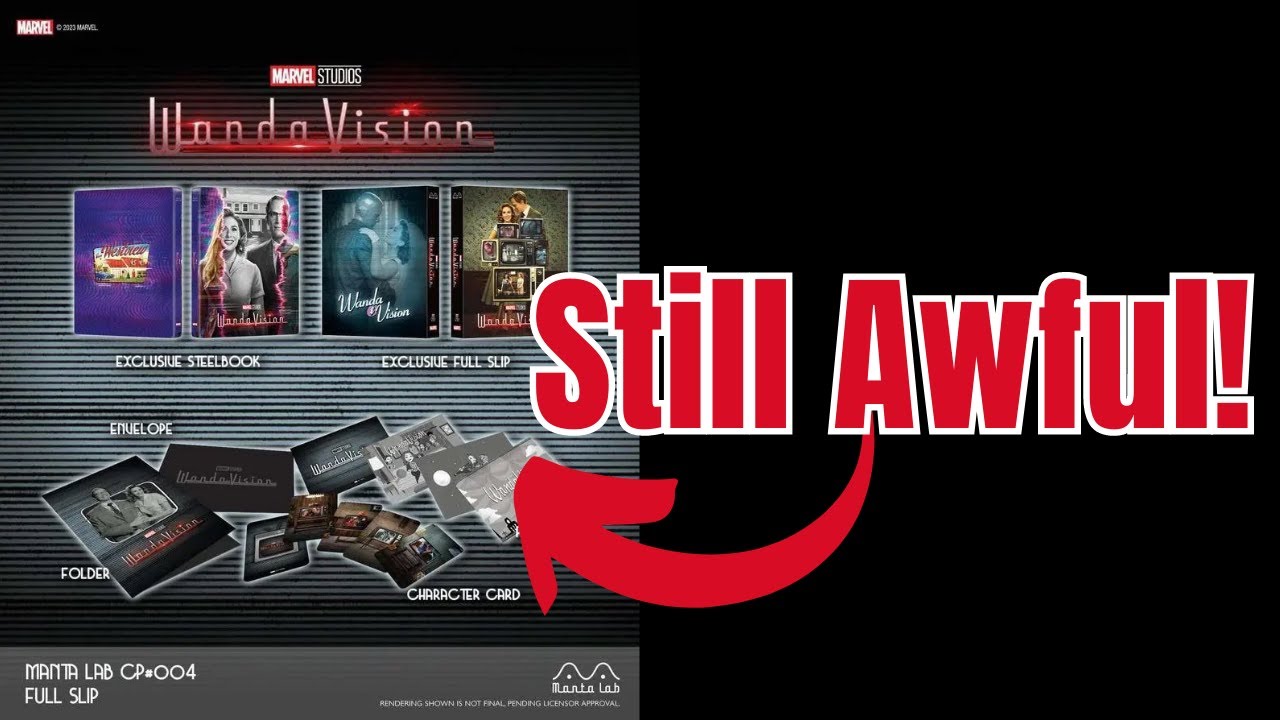 An Update To The OFFENSIVE WandaVision Blu-Ray Steelbook - YouTube