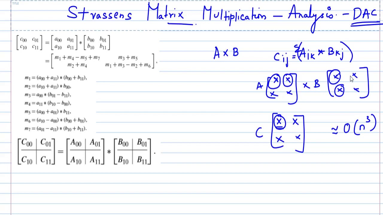 Strassen Matrix Multiplication Analysis In Tamil YouTube strassen-matrix-multiplication-analysis-in-tamil-youtube
