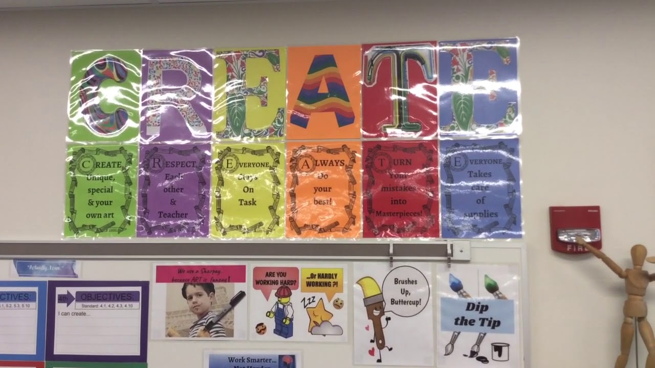 Intro Mrs. Milligan & new art room! - YouTube