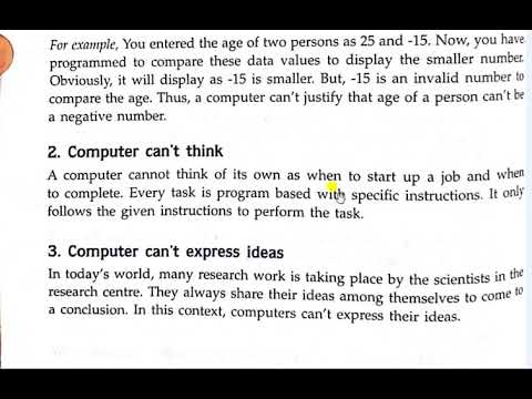 Chp1: Evolution of computer/ Limitation of a computer - YouTube