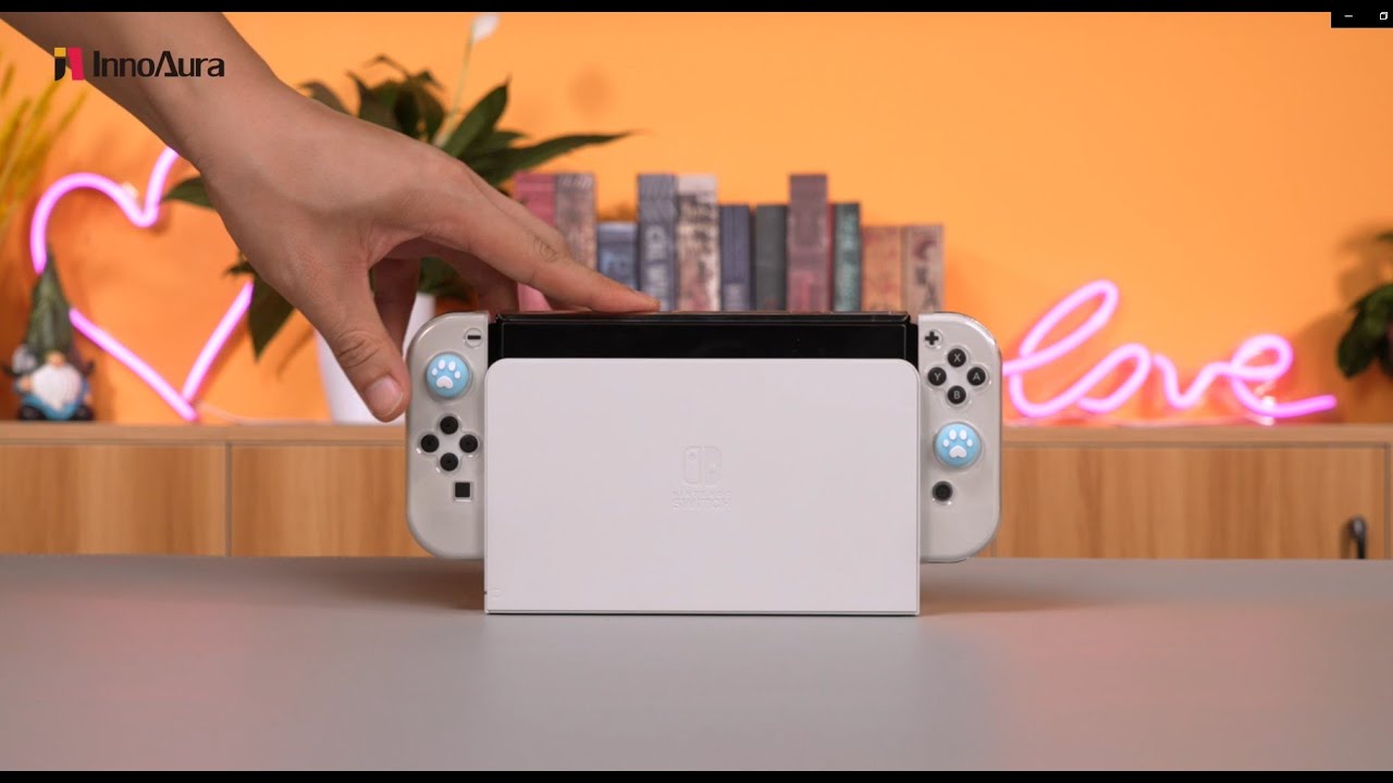 InnoAura Switch OLED Carrying Case with 18 Accessories-Blue - YouTube
