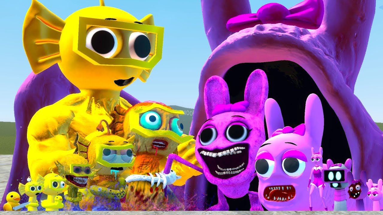 ALL PHASES OF SPRUNKI OC BAILEY FAMILY VS ALL PHASES OF PINKI FAMILY ...