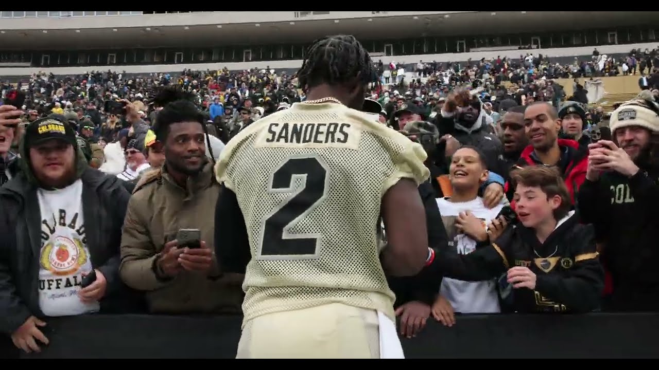 Shedeur Sanders CU (Colorado) Spring Game Highlights & Behind the ...