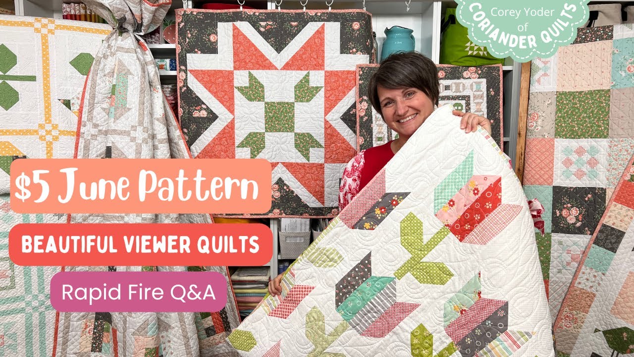 Tulip Market Quilt, Viewer Q&A, Moda Blockheads - YouTube