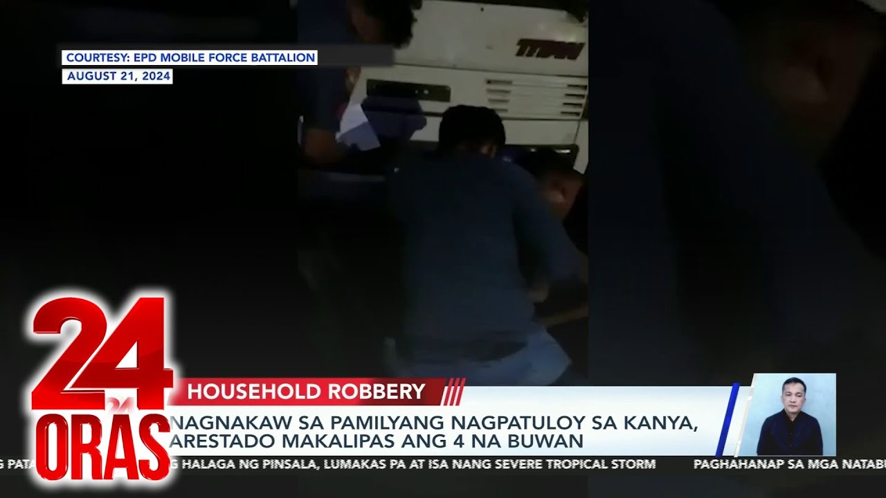 Nagnakaw sa pamilyang nagpatuloy sa kanya, arestado makalipas ang 4 na ...