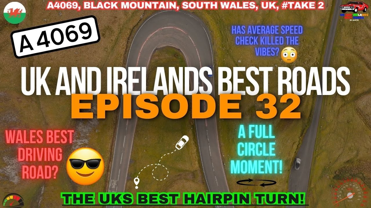 The TOP GEAR Road - Driving The Black Mountain Pass, A4069 In Wales" # ...