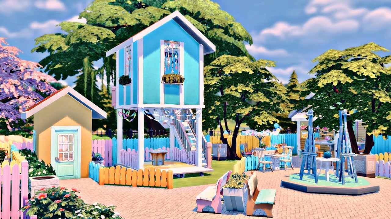 Newcrest Kids Playground | No CC | Stop Motion Build | The Sims 4 - YouTube