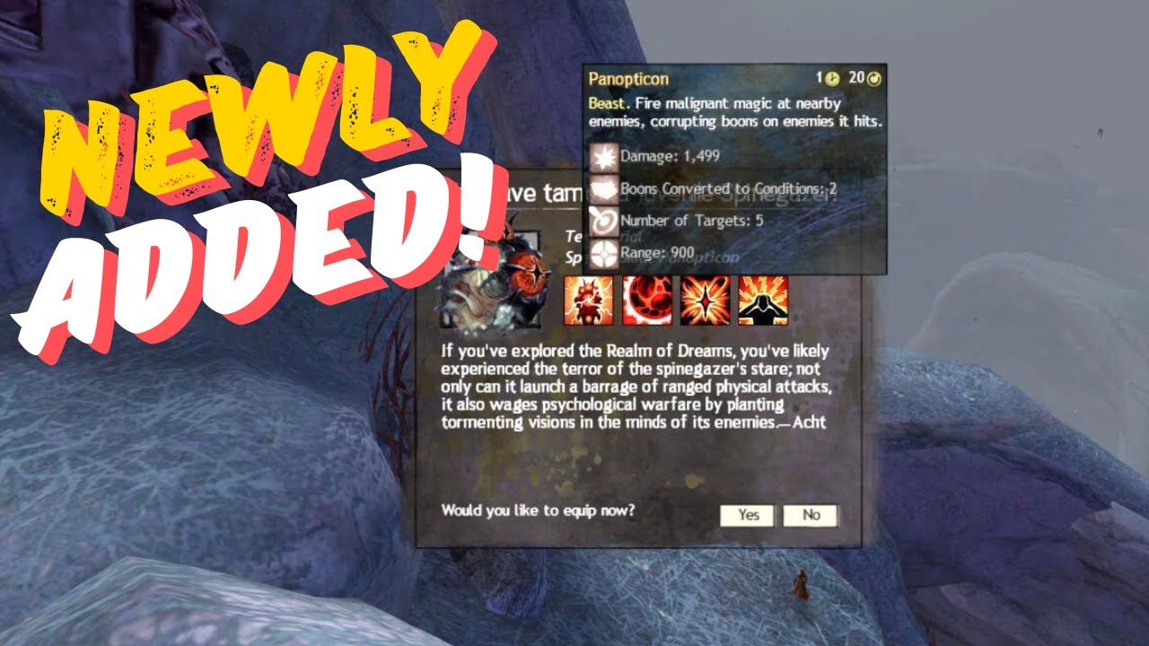 GW2 New RANGER Pet Juvenile Spinegazer Location - Game Update 2024 ...