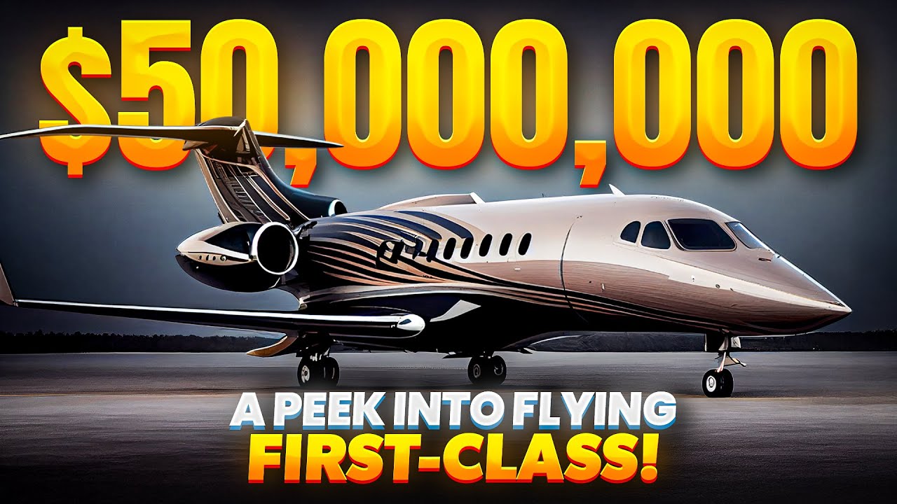 Inside a $50 Million Private Jet ! A Peek Into Flying First Class In ...