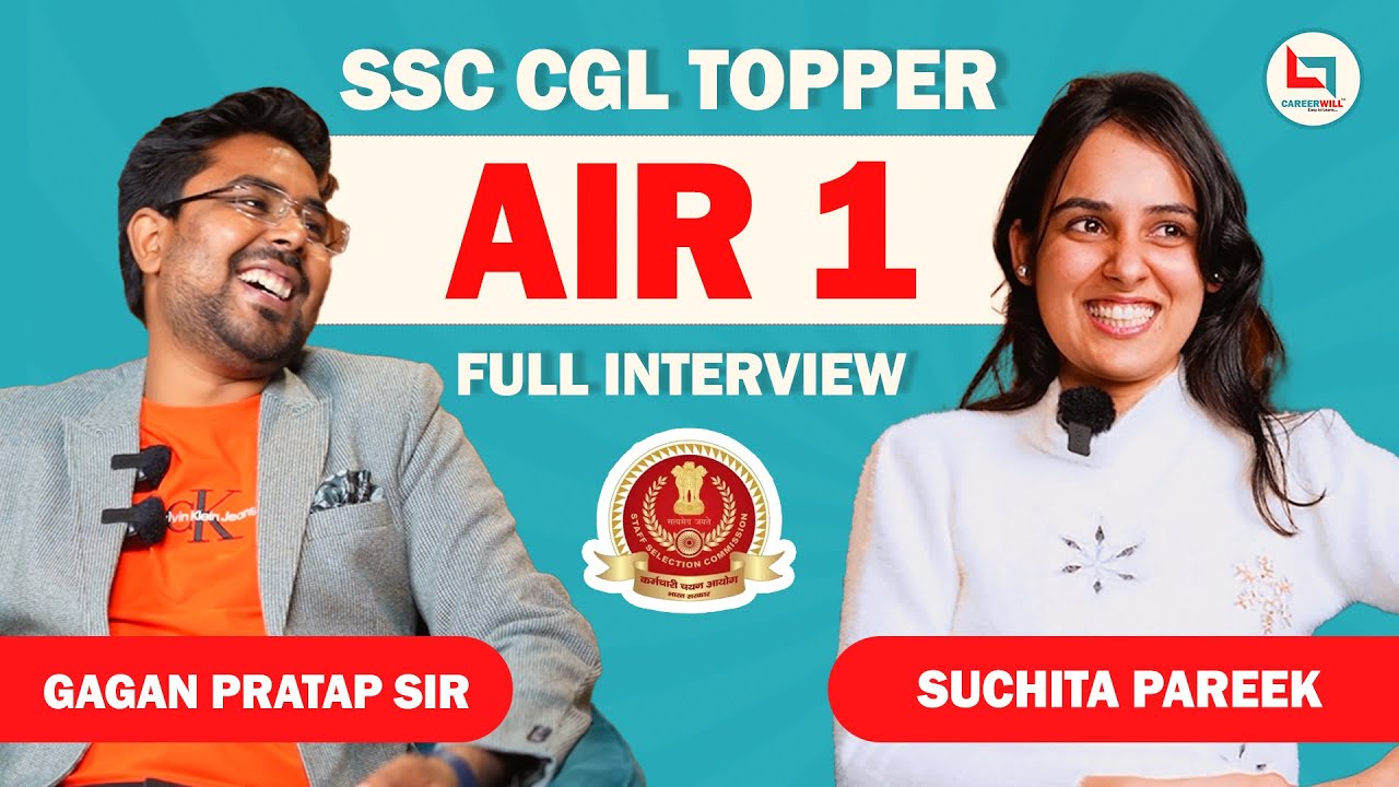 SSC CGL 2020 Topper AIR 1 Suchita Pareek | Careerwill Star | CGL TOPPER ...