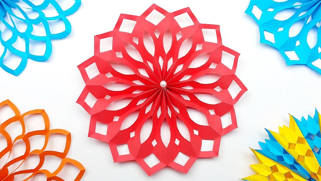 How to Make 3D Snowflake Out of Paper🎄 DIY Christmas Crafts | Easy ...