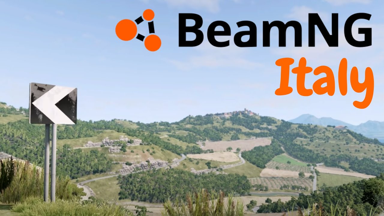 HOW BIG IS THE MAP in BeamNG.Drive? Walk Across the Map of Italy - YouTube
