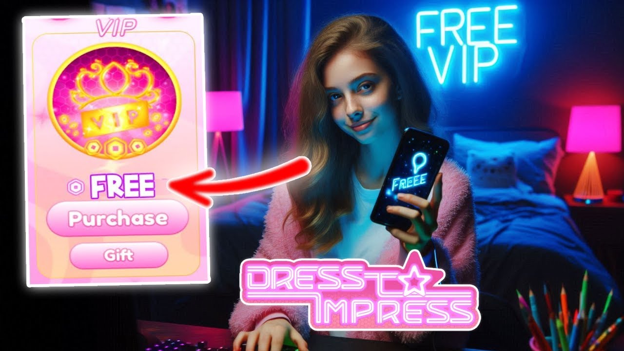 Get FREE VIP in Dress to Impress 💖 How to get Dress to Impress Free VIP ...