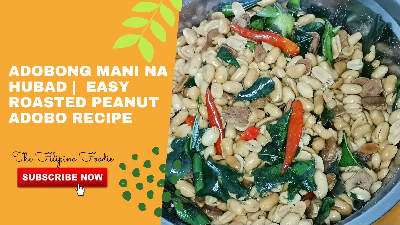 Adobong Mani na Hubad | Easy Roasted Peanut Adobo Recipe | Filipino ...
