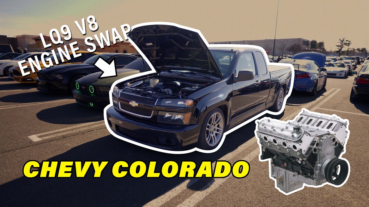 Chevy Colorado V8 Engine Swap LQ9 Cadillac Escalade - YouTube