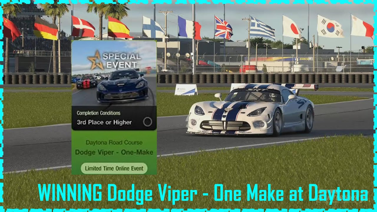 Winning Dodge Viper - One Make Special Event at Daytona Road Course ...