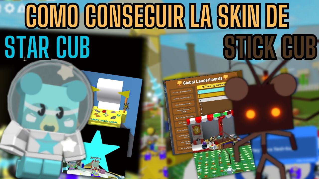 COMO CONSEGUIR EL STAR CUB Y STICK CUB 🌠🪵🐻 las nuevas skins del cub ...