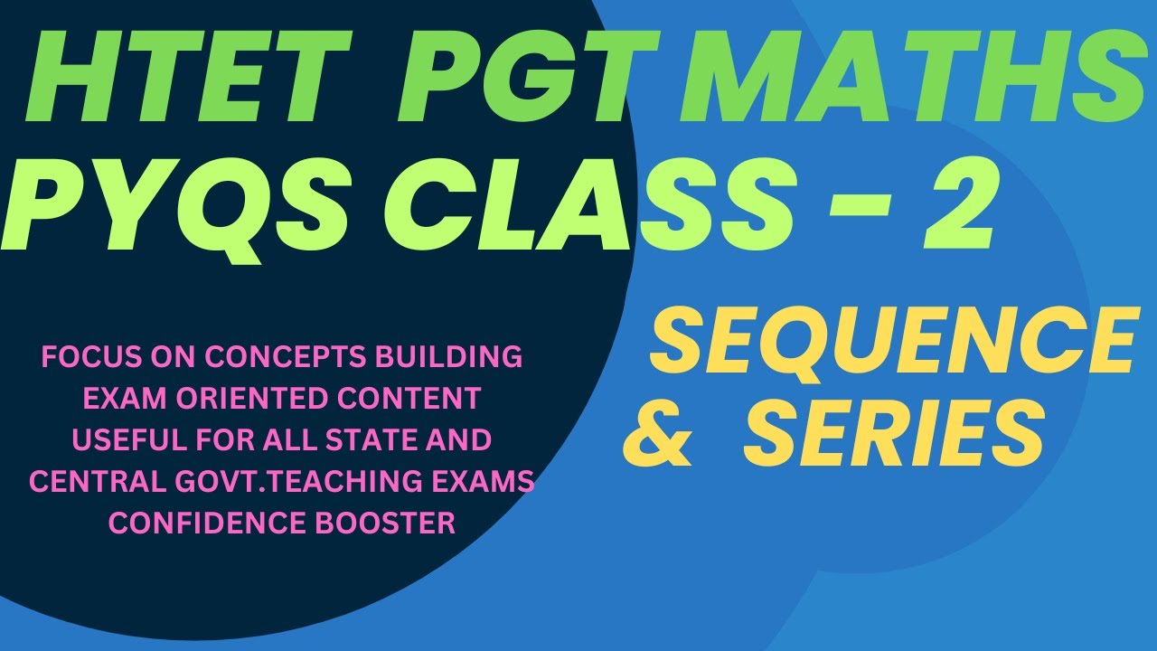 |HTET PGT MATHS PYQs CLASSES| |HTET PGT MATH PREPARATION|| SOME SPECIAL ...