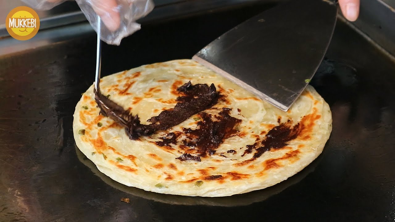 건대입구 │ 초코 쇼좌빙 │ Shou Zhua Bing with Chocolate Sauce │ 한국 길거리 음식 ...